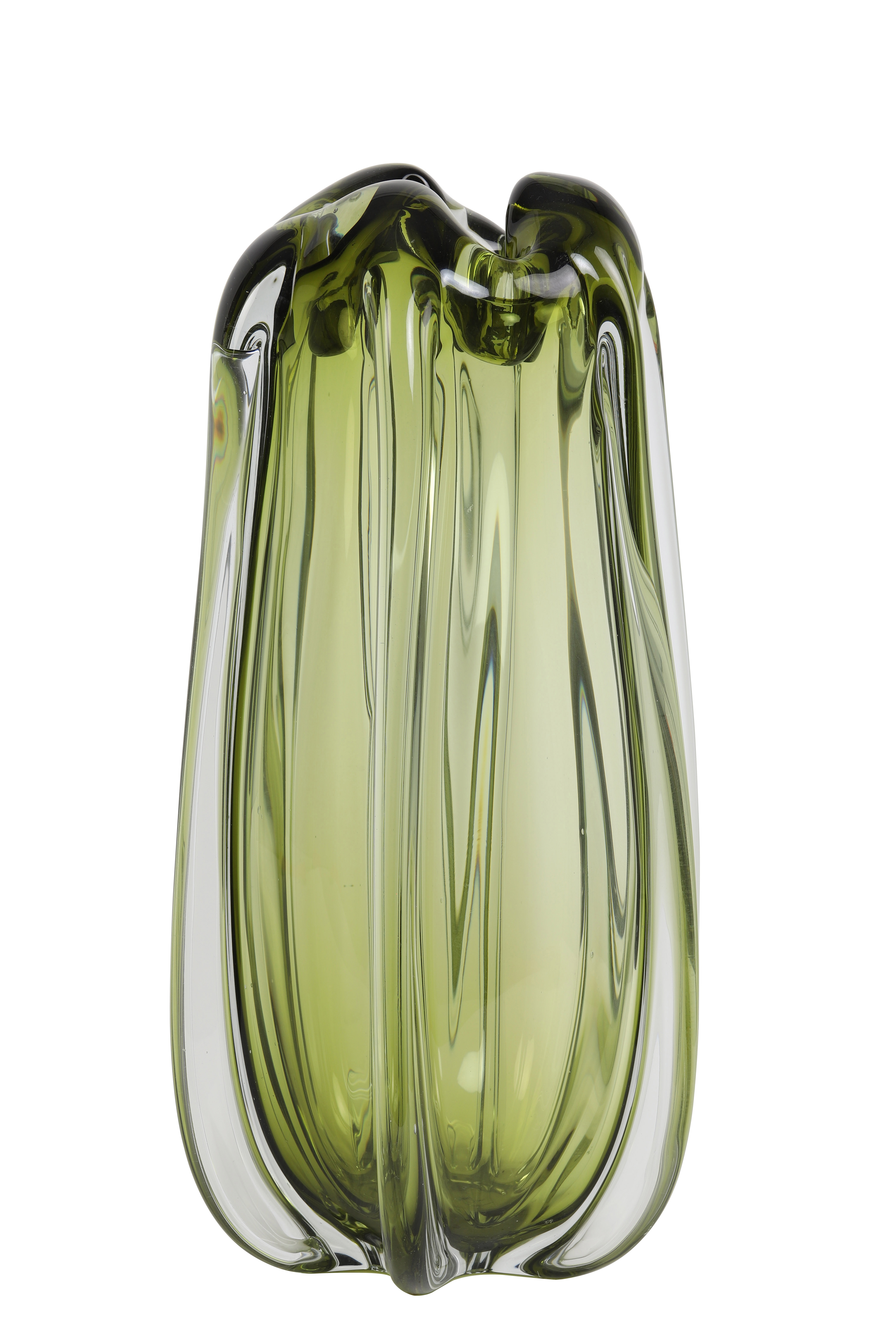 Murela Glass Object 380 | Olive Green | Robert Langford