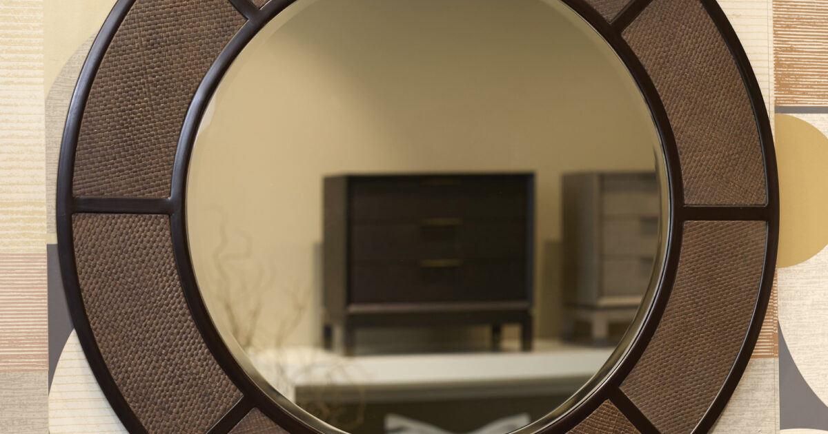 Pandan Round Mirror | Bronze | Robert Langford
