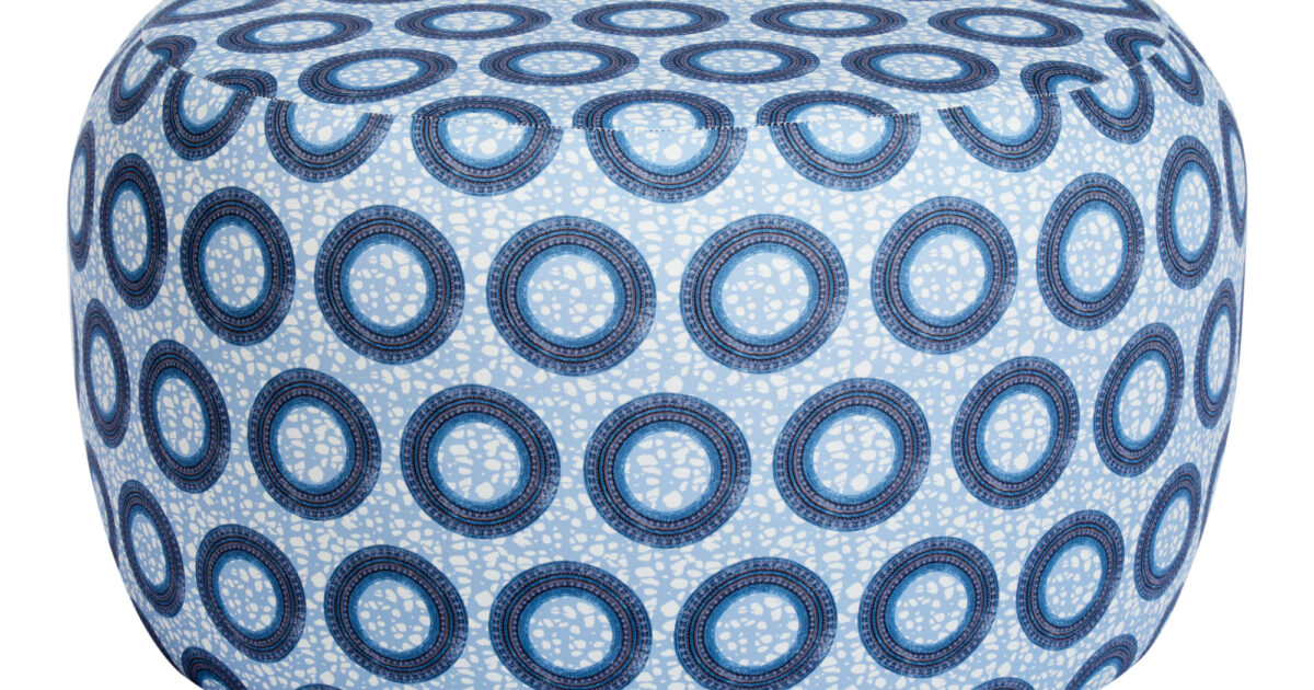 Charlie Stool | Eva Sonaike Ayo Blue, 700mm | Robert Langford