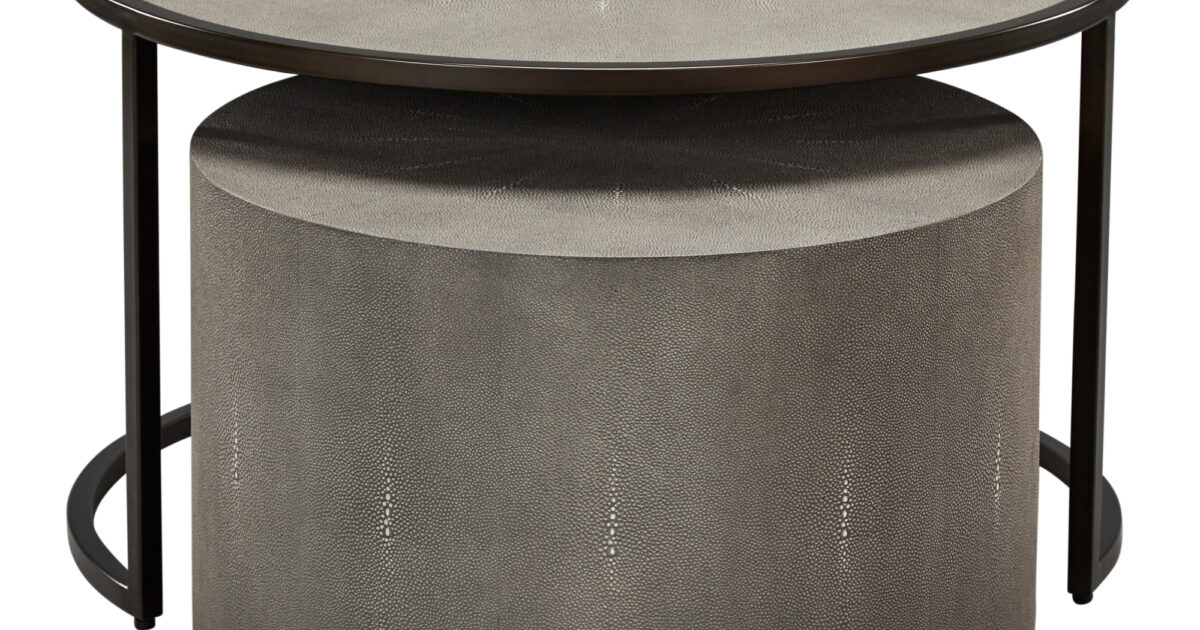 Esher Coffee Table | Dove Shagreen | Robert Langford