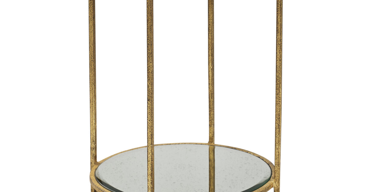 Brockwell Side Table | Or and Antique Mirror | Robert Langford