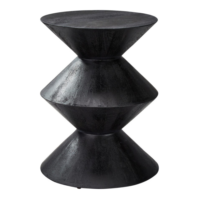 Lagos Side Table | Matt Black, 400mm x 500mm | Robert Langford