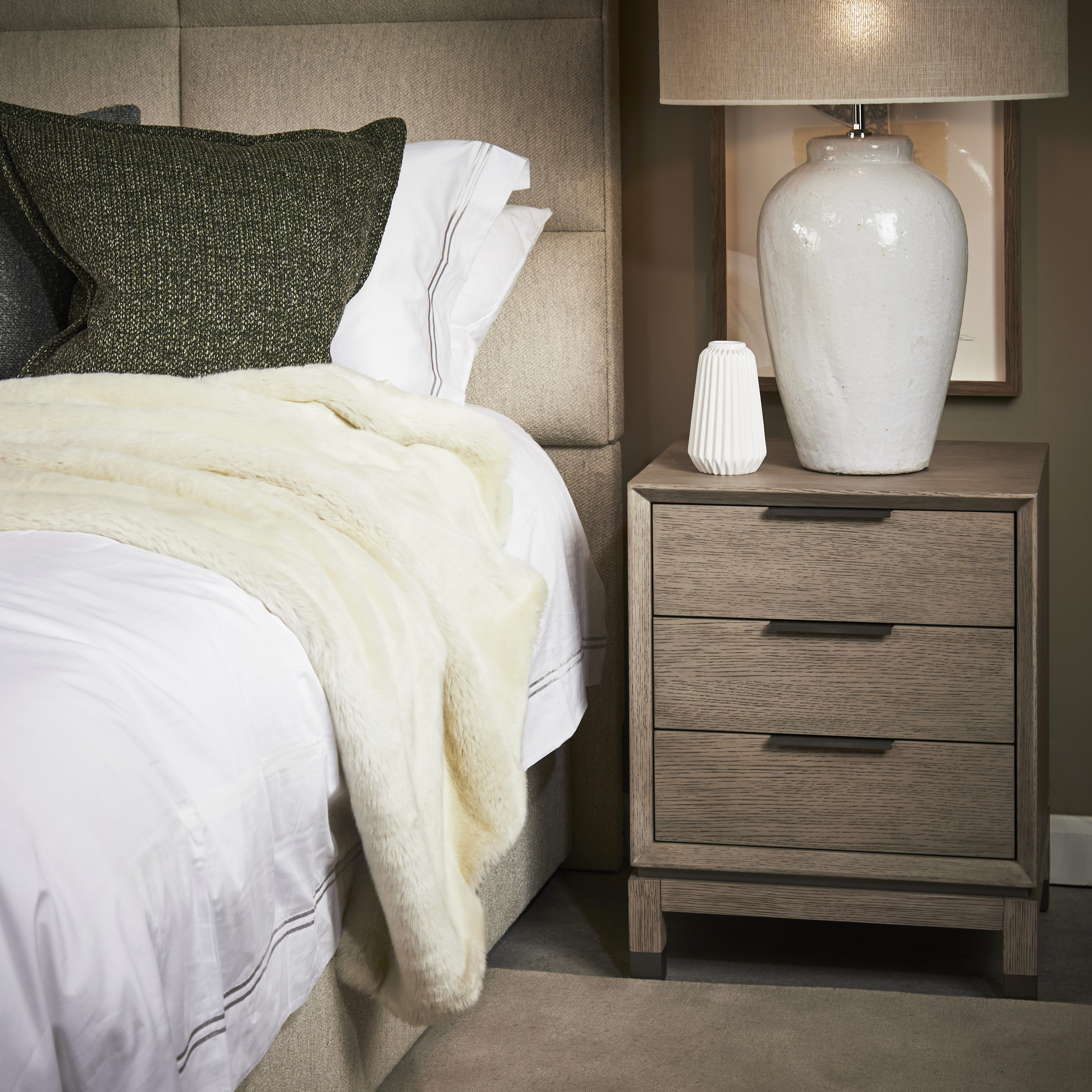 Baxter Bedside 500 | Latte Bronze | Robert Langford