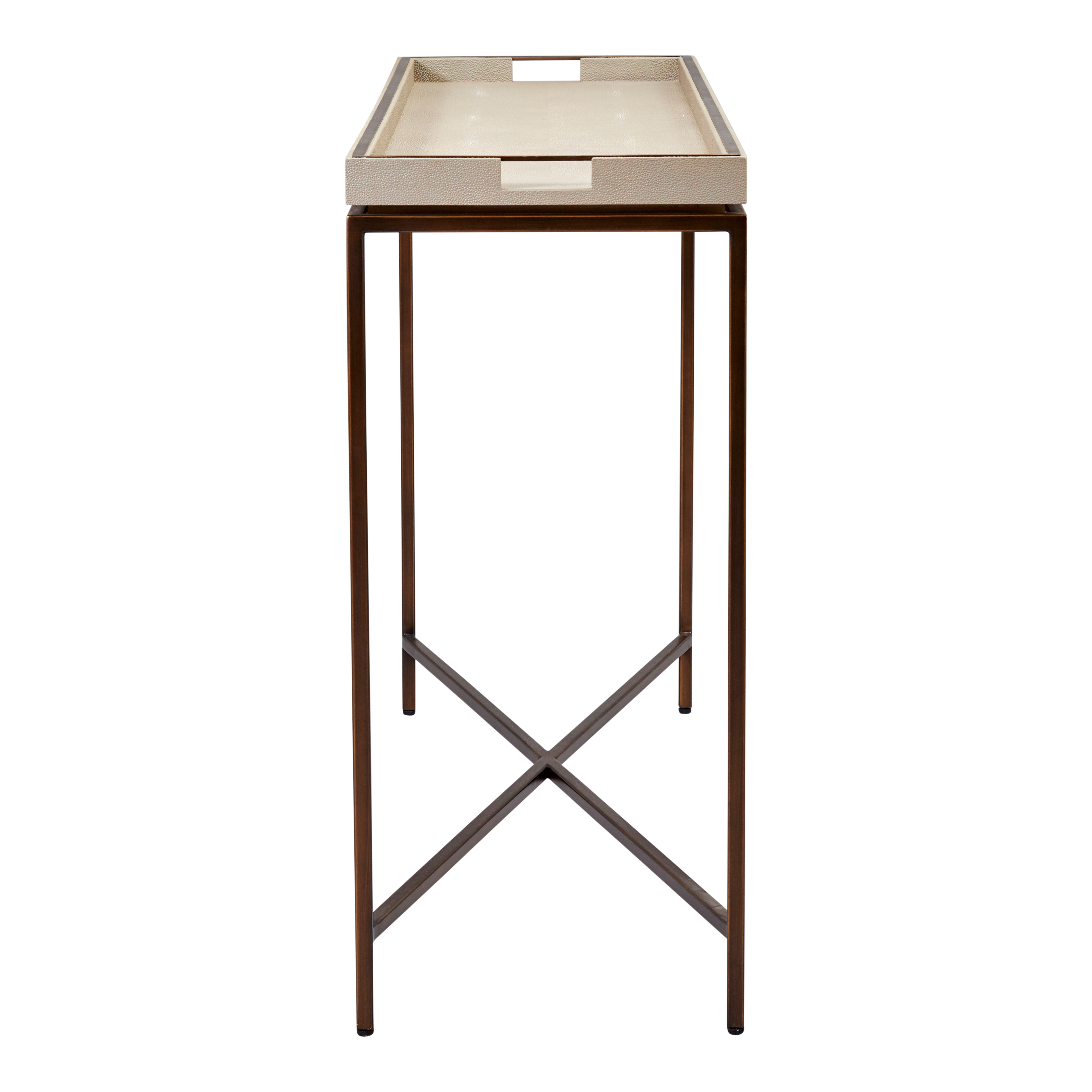 Collins Console Table | Taupe Shagreen, 1200mm | Robert Langford